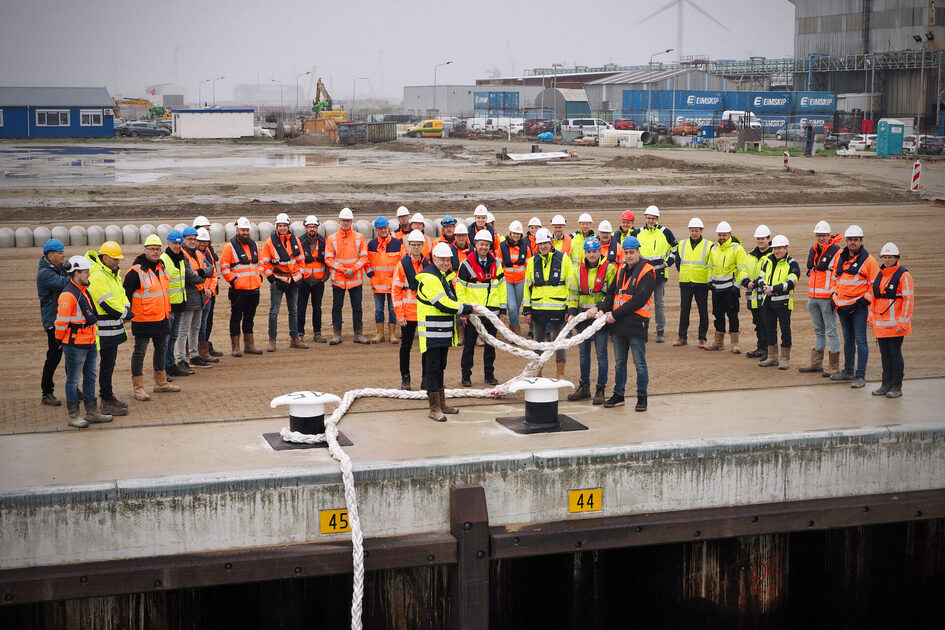 Feestelijke oplevering fase1 kade Quarleshaven Vlissingen